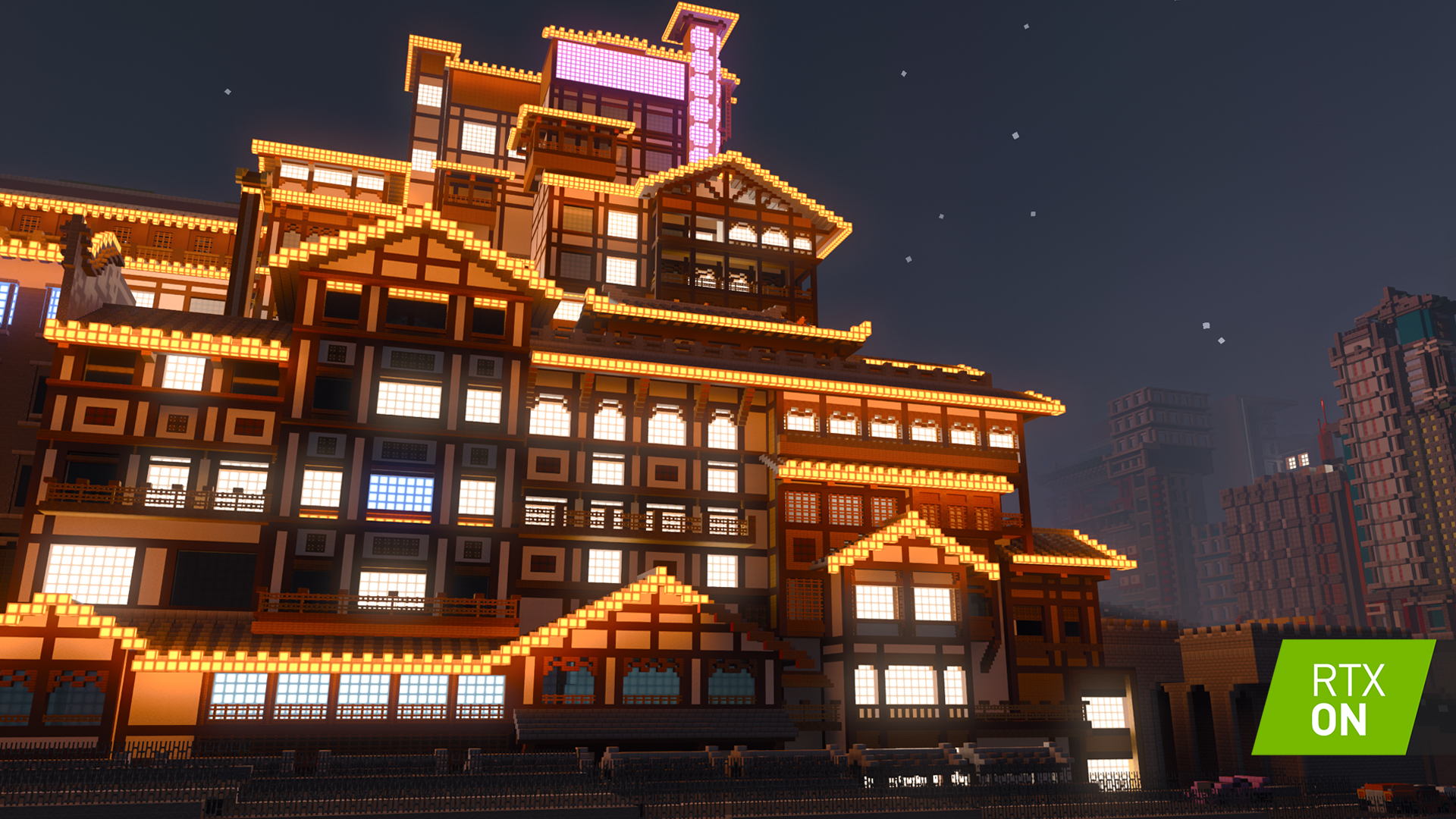 《我的世界》中国版 RTX 正式版于2021年开发者大会正式亮相，包含3张全新国风 RTX 地图 | GeForce 新闻 | NVIDIA